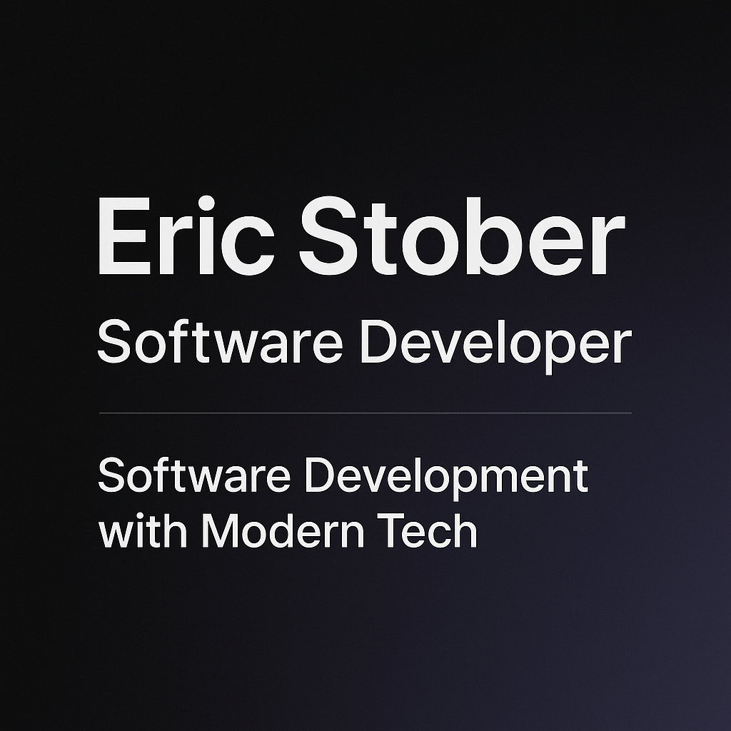 Eric Stober — Building Modern Web Experiences in Minneapolis